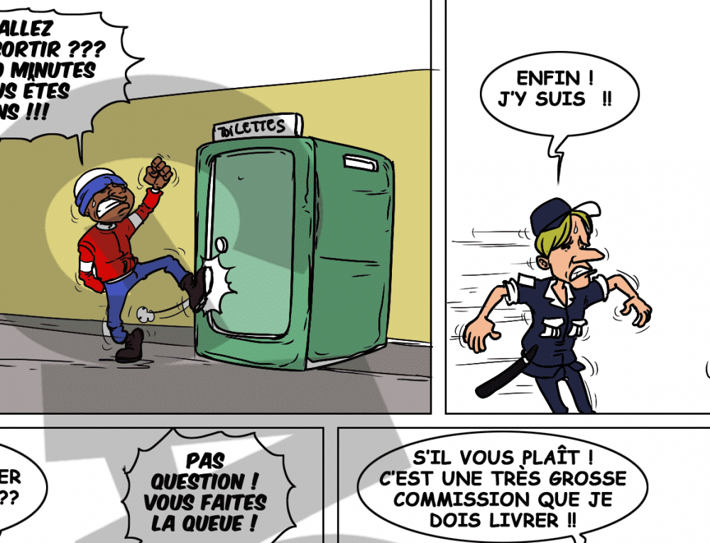 La violence policière en France - humour- caricature- bande dessinée